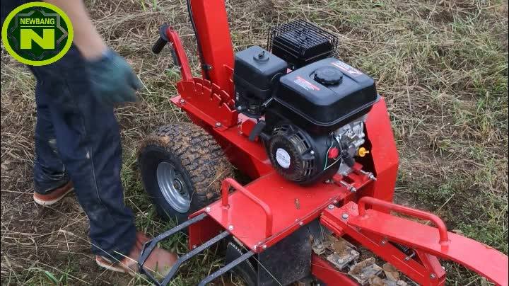 Hand Trencher With 7/15hp Gasoline Engine For Trenching Farmland - Buy ...