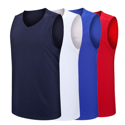 V领背心速干马拉松定制球服运动t