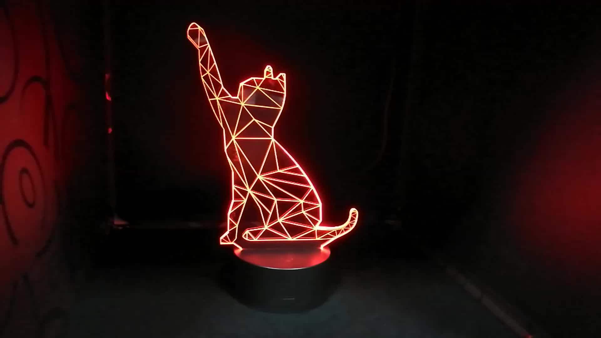 Led Lighting Bulb 3d Illusion Table Lamp Indoor Desk Lamps With Usb ...