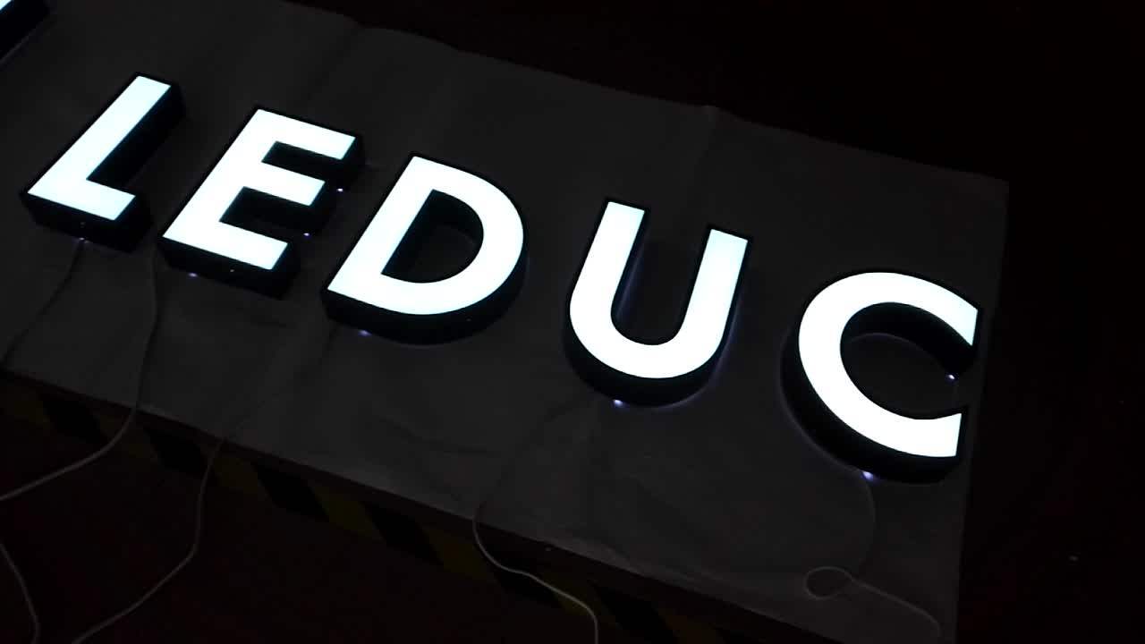 Commercial Outdoor Advertising Sign Front Illuminated Led Channel ...