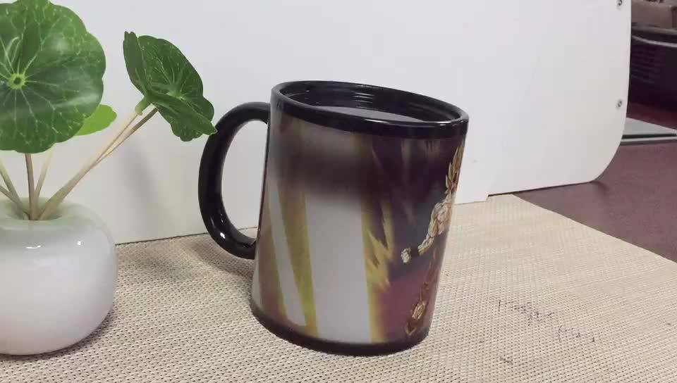 Custom Heat Reactive Ceramic Coffee Mug New Dragon Ball Z Magic ...