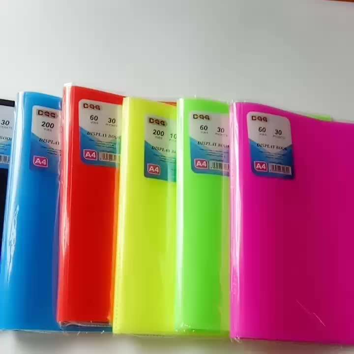 A4 Size 20 Clear Pocket Cheap Soft Cover Display Book - Buy Soft Cover ...
