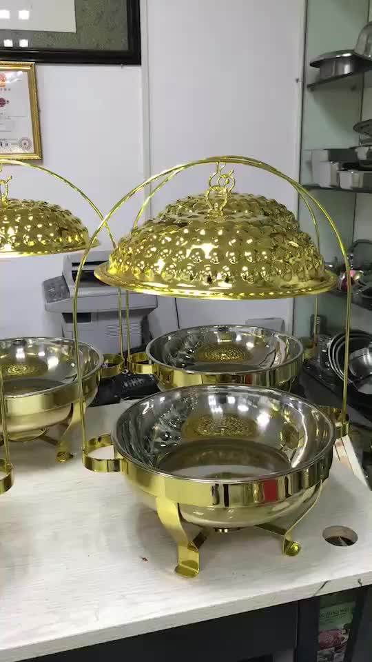 Arabic Restaurant Equipment Commercial Price Buffet Luxury Golden Brass ...