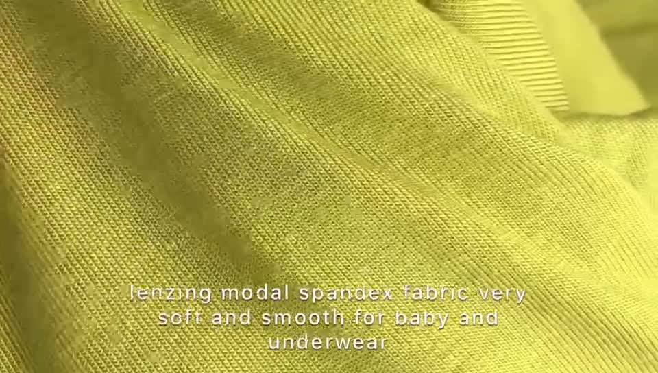 200gsm Lenzing Modal Lycra Jersey 92.7%modal 7.3%spandex Knit Fabric ...