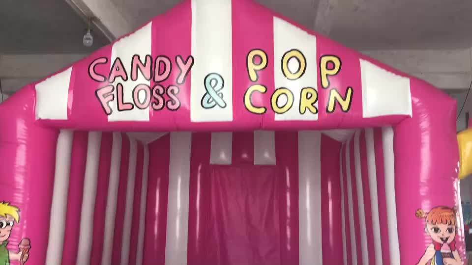 Candy Floss And Pop Corn Inflatable Tent Store,Inflatable Pop Corn ...
