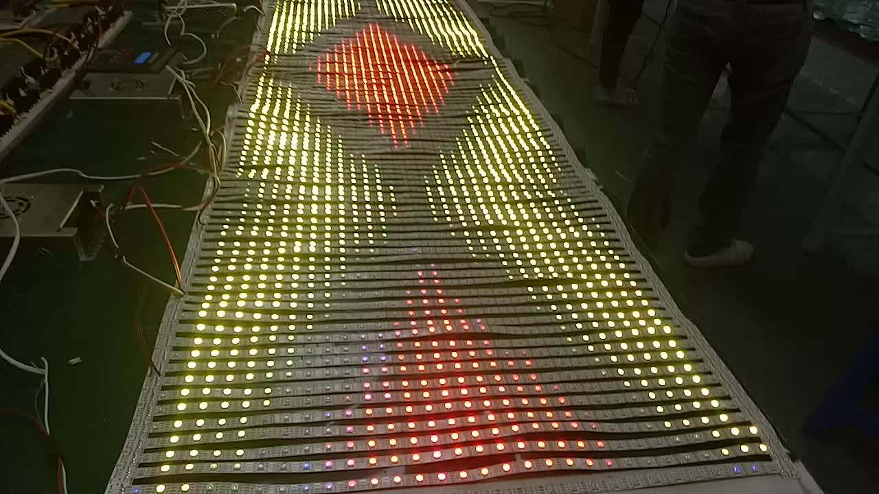 Flexible Led Strip Curtain Rgb Full Color Ws2812b/sk6812 Matrix Ws2812b ...