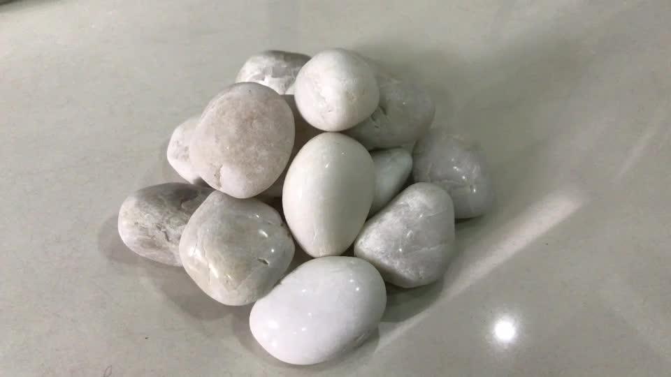 Hs-pe06 White Round Pebble Stone,Pebbles Wash Stone,Floor Tile Pebbles ...