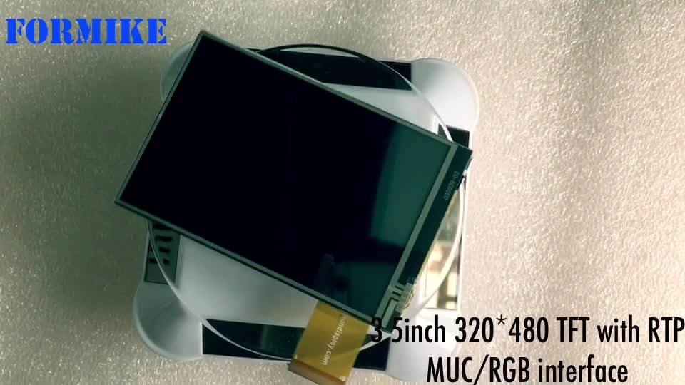 3.5 Inch Tft Lcd 320x480 Rgb Display Panel Screen With Resistive Touch ...