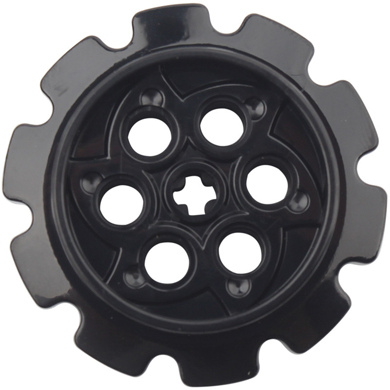 双鹰咔搭国产科技积木MOC散件配件 57519黑 4582792大履带驱动轮_虎窝淘