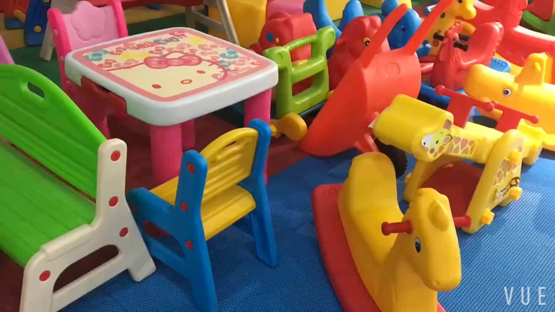 Children Double Rocking Horse Plastic Rocking Horse Baby Plastic Trojan ...