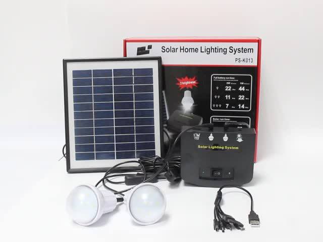 Portable Solar Off Grid Lighting System Solar Room Light For 2-4 Rooms ...