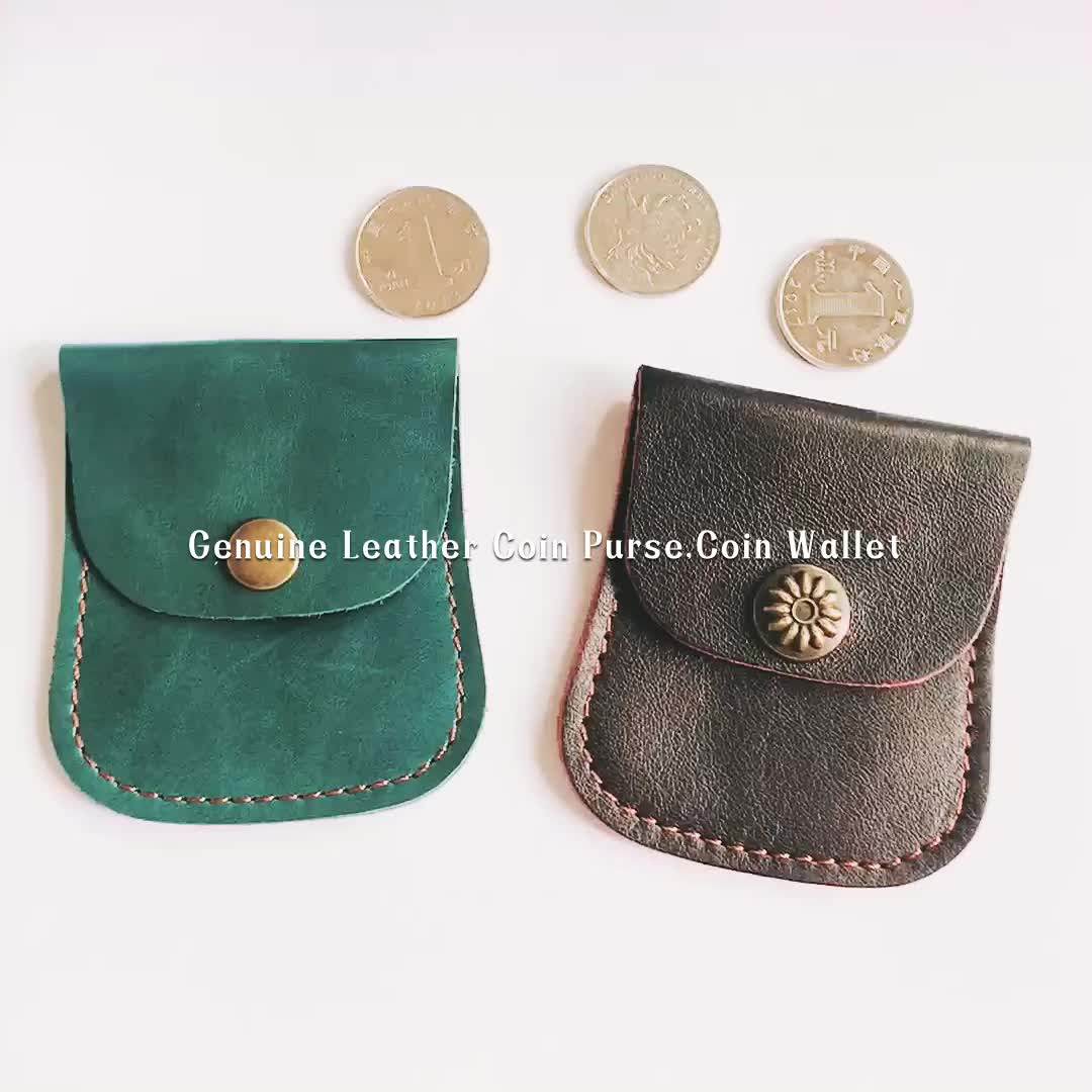 Customized Print Logo Pu Leather Snap Coin Pouch Promotional Gift ...