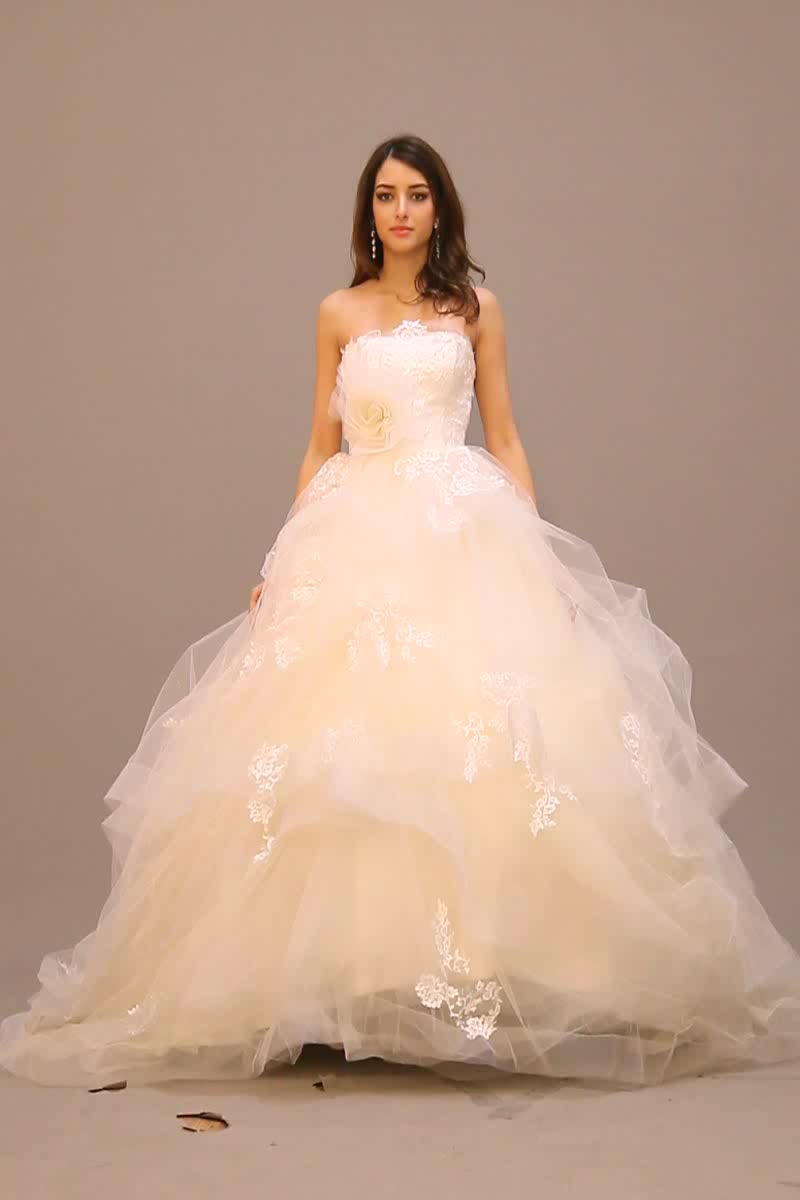 Alibaba Wholesale Wedding Dress Bridal Gown Import Guangzhou Light ...