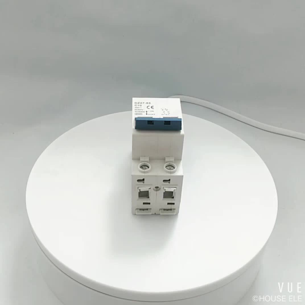 Dz47 C Curve 2pole 1a,2a,3a,5a,6a,16a,32a,64a Oem Mini Circuit Breaker ...