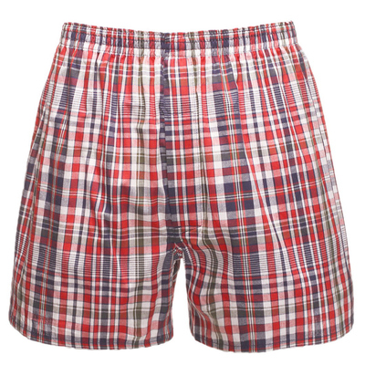 2条装三枪全棉色织男士阿罗裤