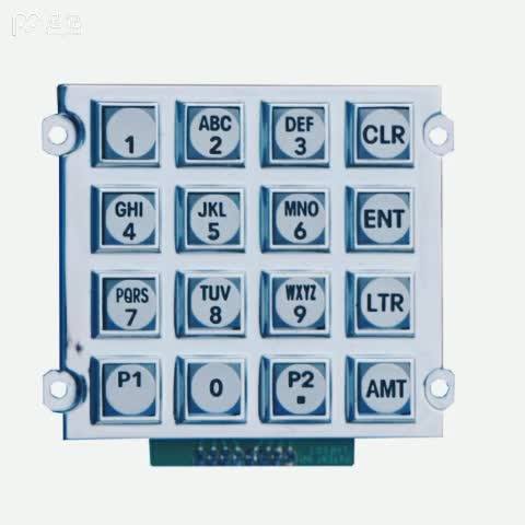 4x4 Matrix Zinc Alloy Metal Fuel Pump Keypad - Buy Pump Keypad,Fuel ...