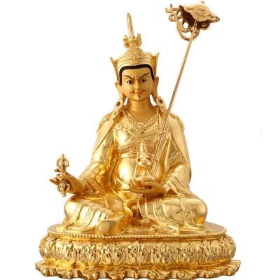 密宗莲花生大士铜供奉祖师佛像