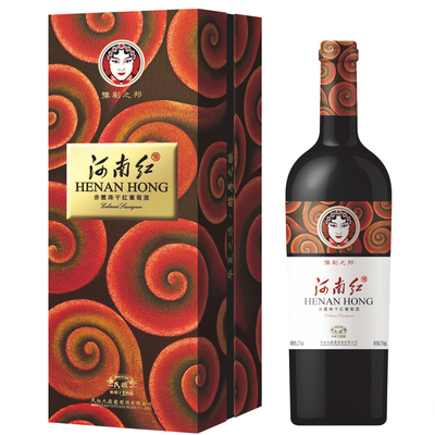 民权葡萄酒 河南红豫剧之邦赤霞珠 干红葡萄酒 750ml特产送 礼盒