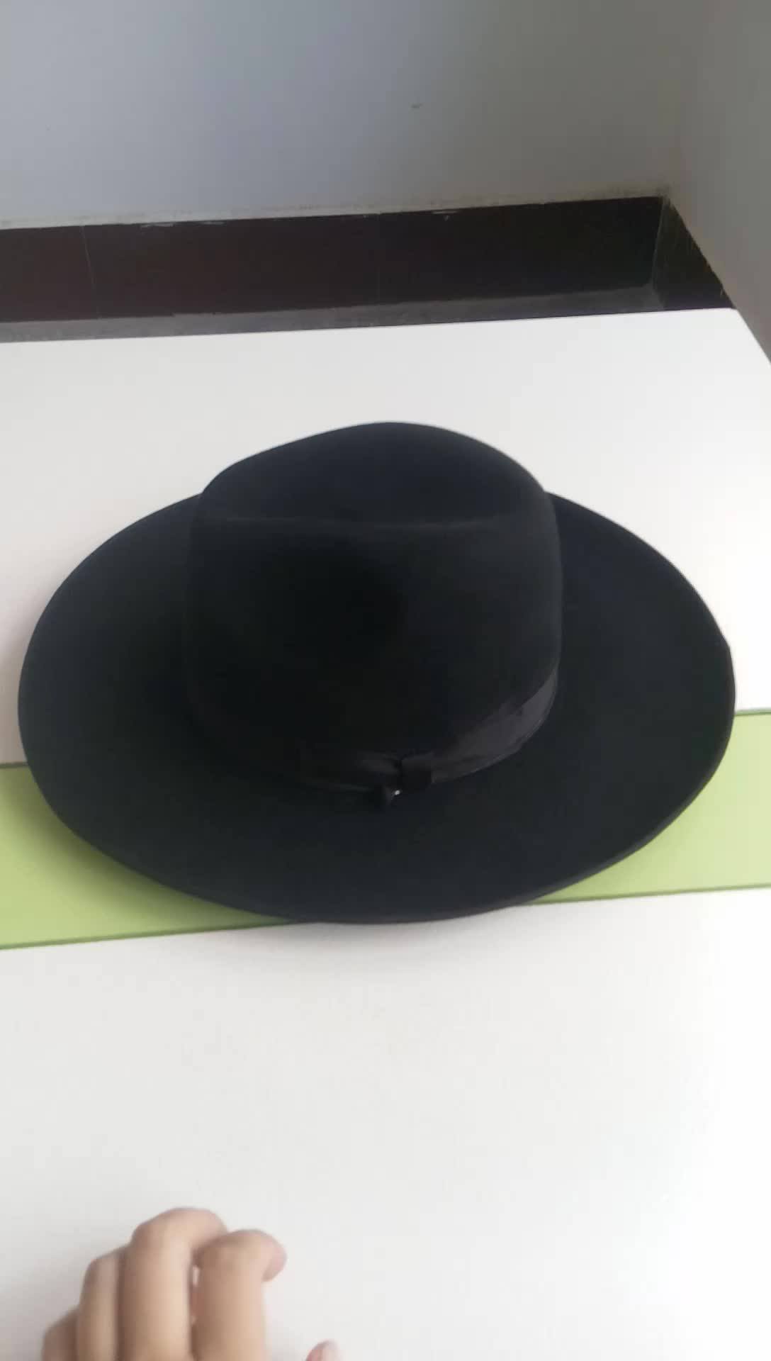 Men's Adult Rabbit Fur Felt Soft Jewish Borsalino Hat - Buy Jewish ...