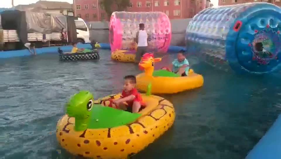 Kids Inflatable Motorized Water Toy Battery Bumper Boat - Buy Battery ...