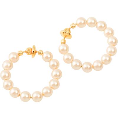 日韩简约时尚耳质圆圈大气珍珠