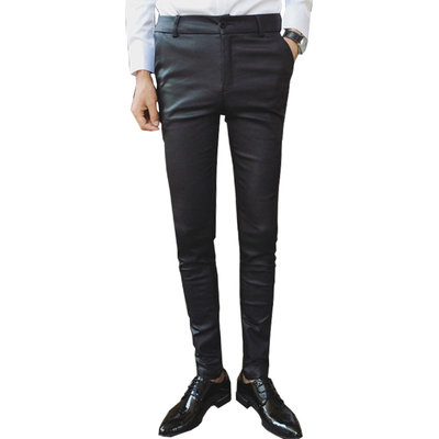 朋克风韩版个性潮裤子歌手黑色