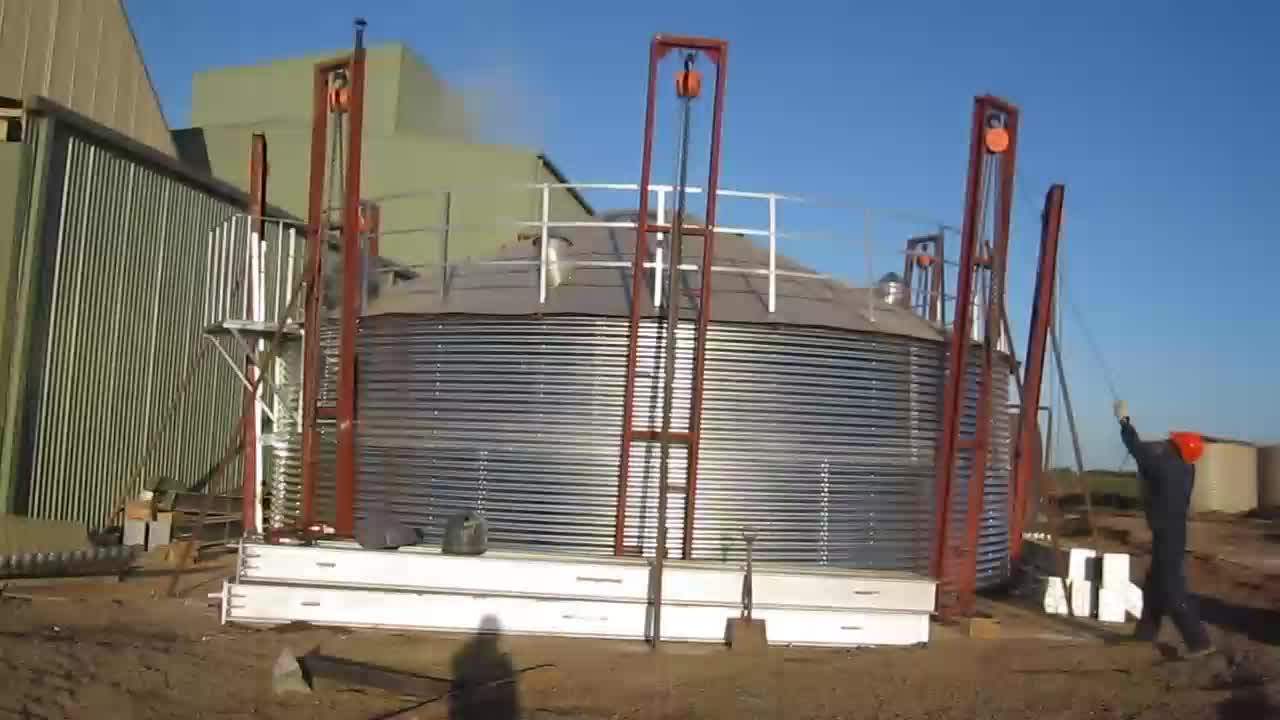Galvanized Steel Rice Storage Grain Silo - Buy Steel Rice Grain Silo ...