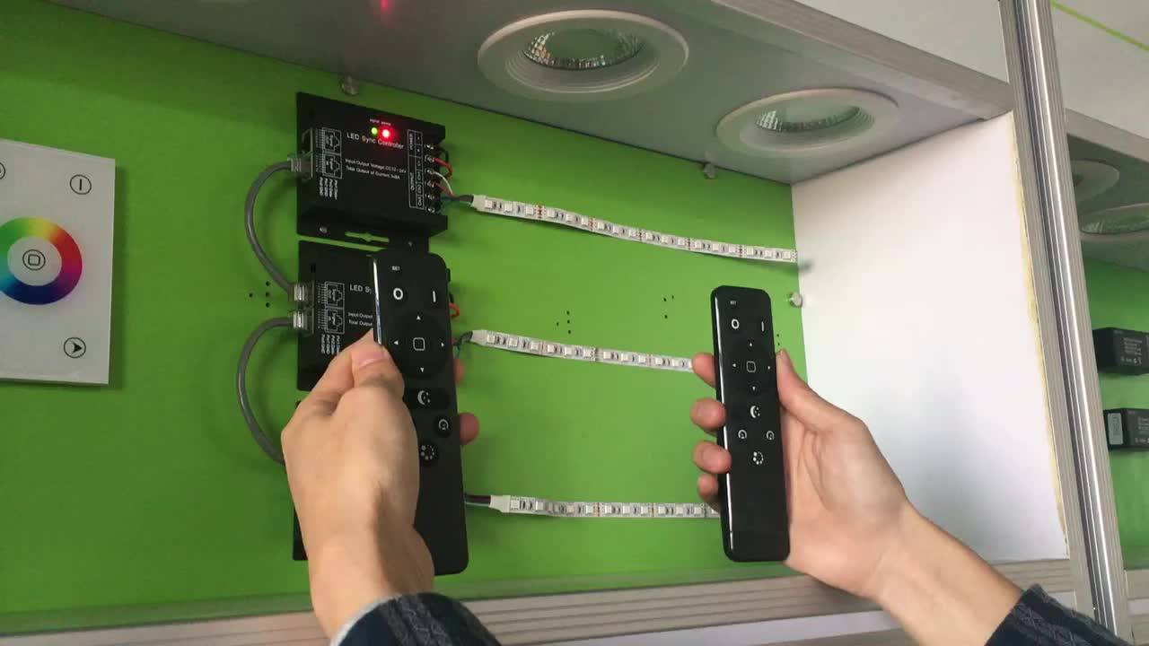 New Design Dc12-24v Rf Sync Led Rgb Controller With Wireless Remote ...