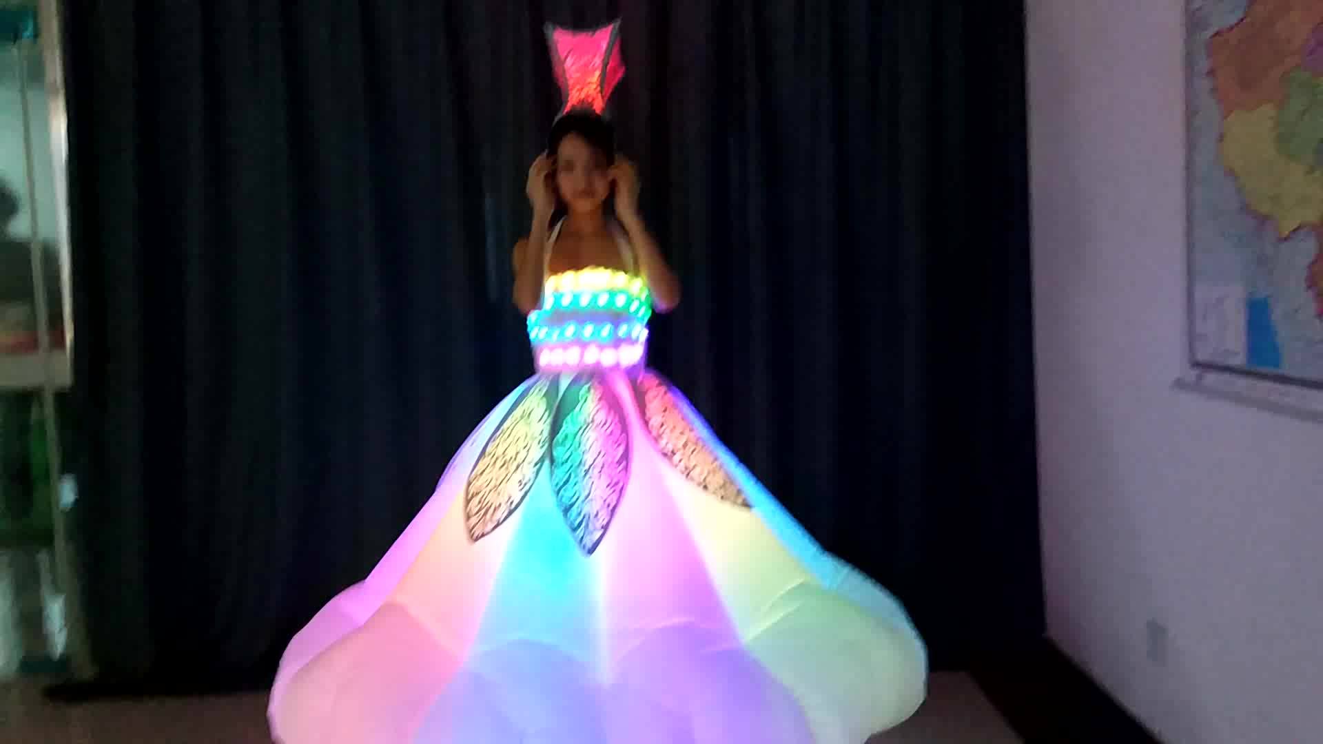 Custom Led Inflatable Dress For Party,Led Inflatable Princess Dress ...