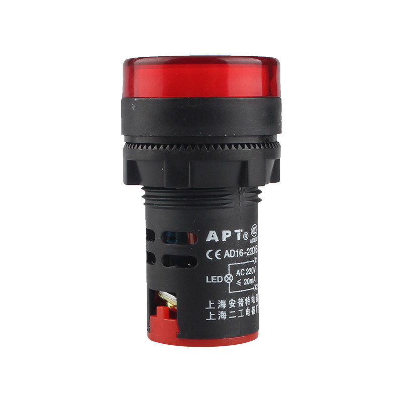 AD16-22DS电源LED指示灯信号灯6V24V36V110V220V380V安装孔22mm_虎窝淘