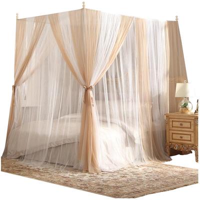 蚊帐公主风落地双层支架加厚遮光