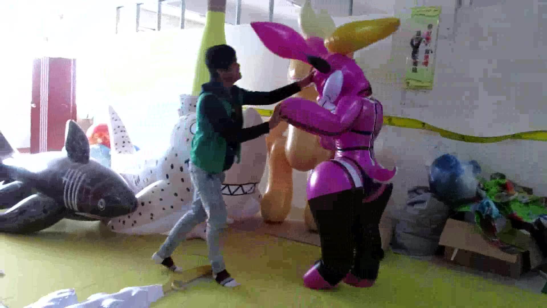 Fat Rabbit Air Customized Animal Suit,Double Layer Durable Pvc Bunny ...