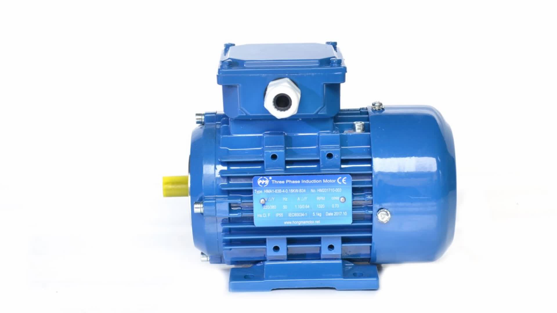 120v 0.5hp Small Three Phase Ac Electric Asynchronous Induction Motor ...