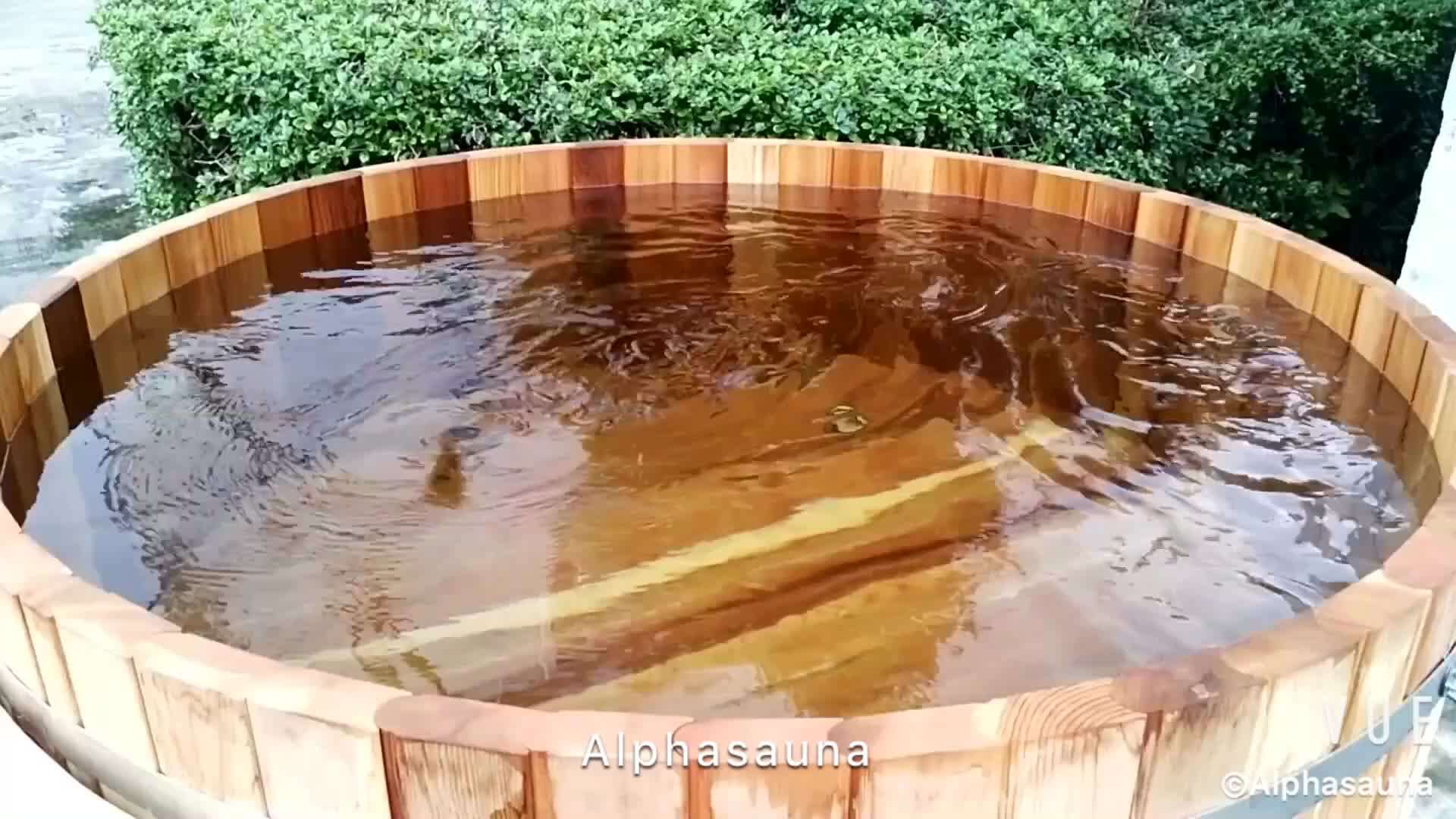 Outdoor Cedar Wood Spa Bath Barrel Sauna Hot Tub - Buy Outdoor Cedar ...