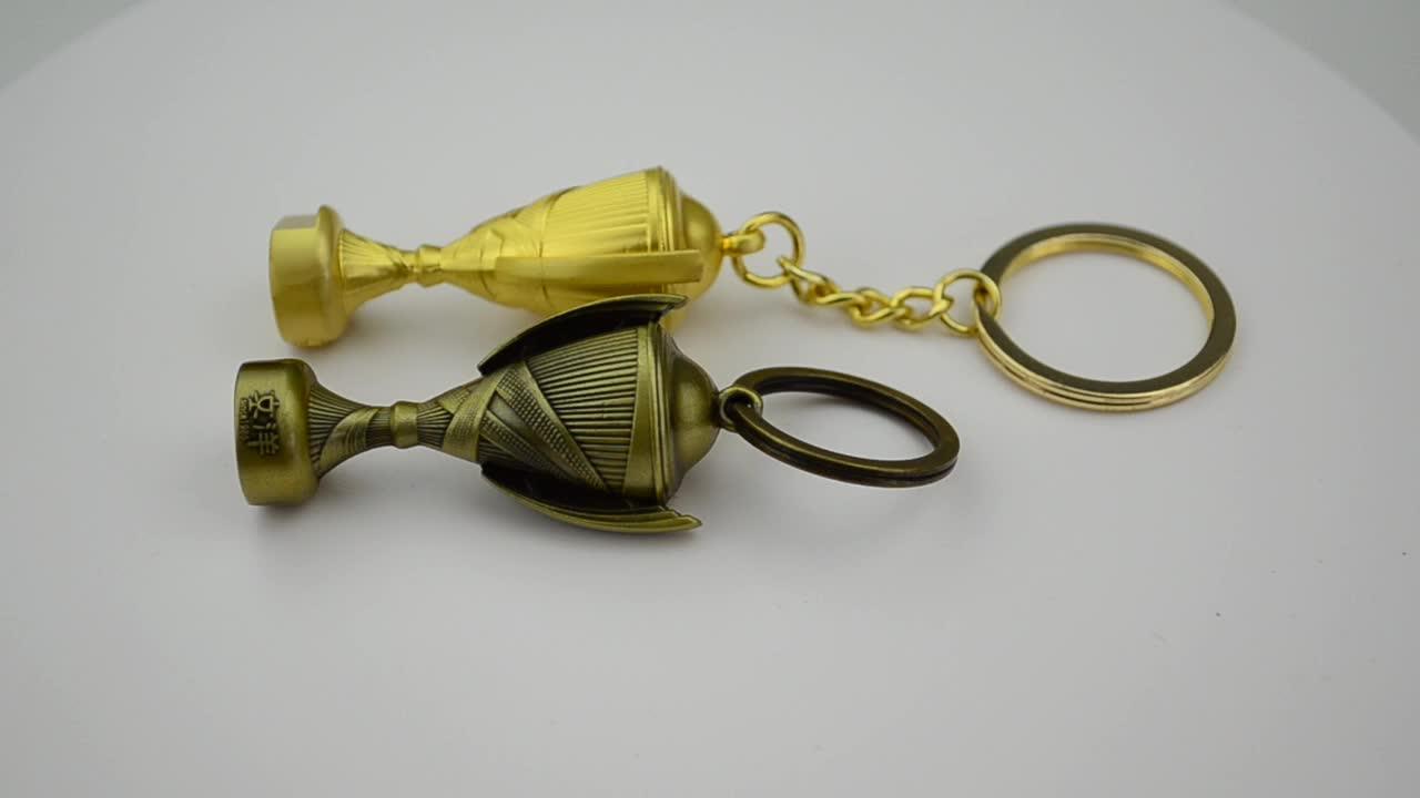 China Personalized Custom Made Two Sided Alloy Keyring Rotatable Key ...