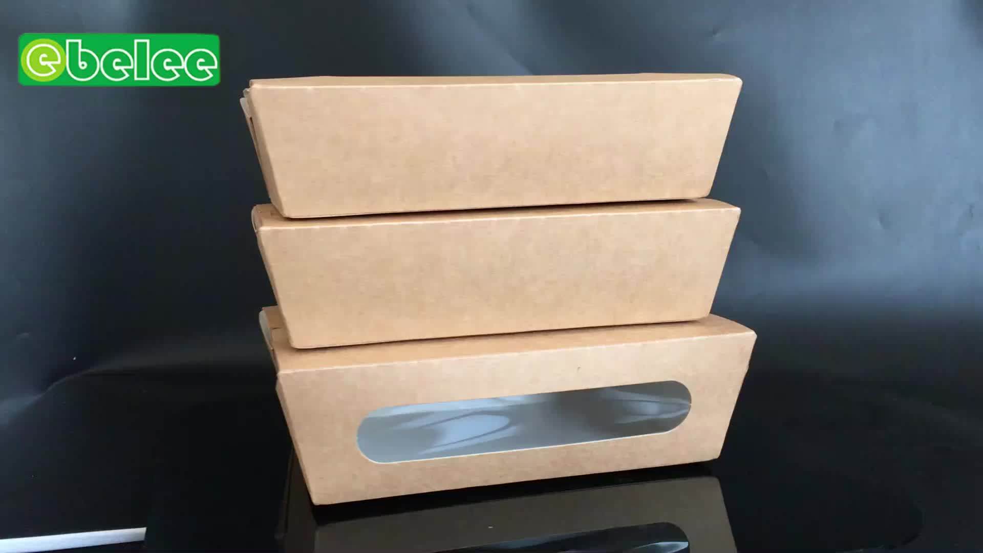 Kraft Lunch Paper Box With Window - Buy Kraft Lunch Paper Box With ...