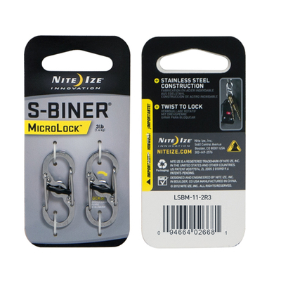 奈爱niteize洛克不锈钢8字扣