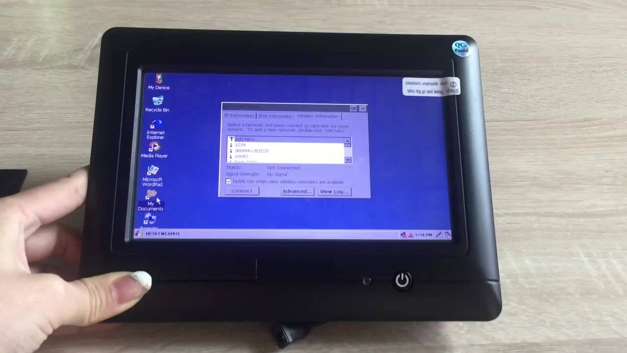 7 Inch Touch Screen Embedded Panel Pc For Industrial Control System ...