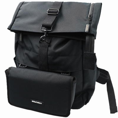 INTRACTABLE原创多功能搭载系列玄铁配色大容量双肩包旅行卷口包