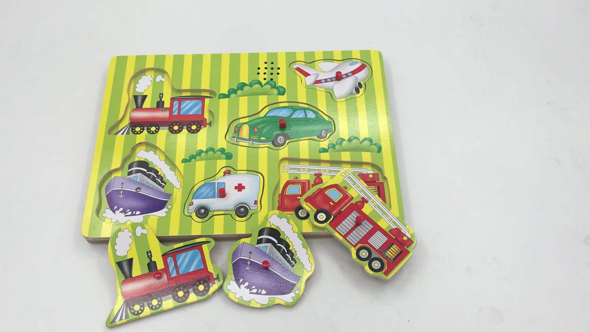 Wooden Popular Vehicle Tool Sound Puzzle - Buy Sound Puzzle,Vehicle ...