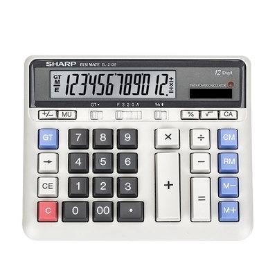 夏普el-2135计算器耐用耐摔台式