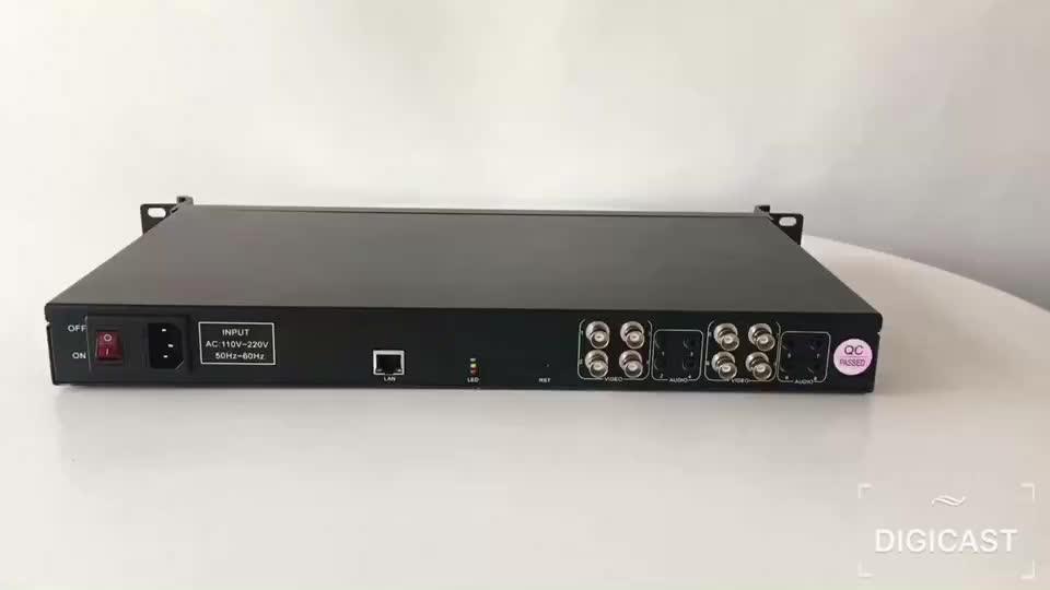 Live Streaming Radio Tv Broadcasting Equipment 8 Cvbs H.264 Iptv ...