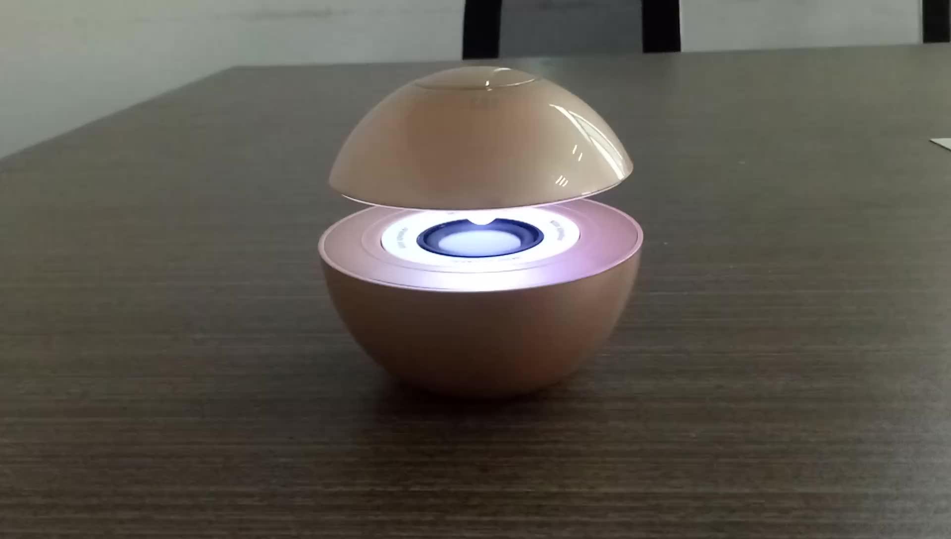 High Sound Quality Mini Portable Round Smart Led Light Wireless Bt ...