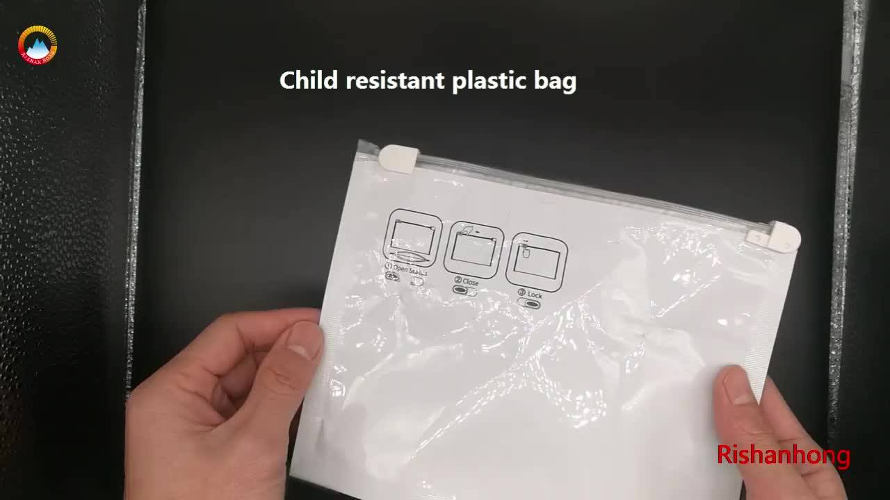 Child Proof Ziplock Plastic Child Resistant Exit Bag - Buy Child ...