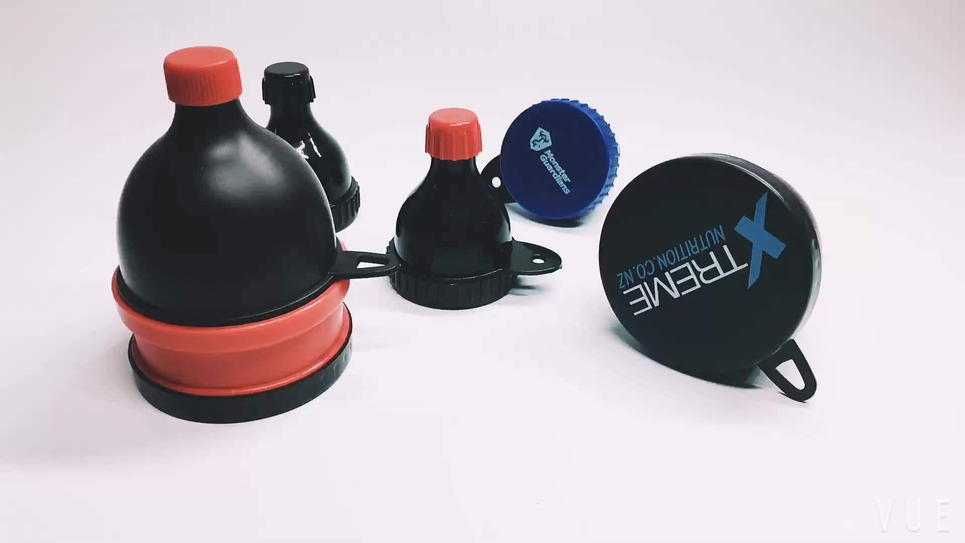 Custom Made Plastic Powder Addition Protein Jar Shape 100ml Bottles ...