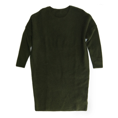 圆领长袖百搭秋冬连衣裙毛衫裙