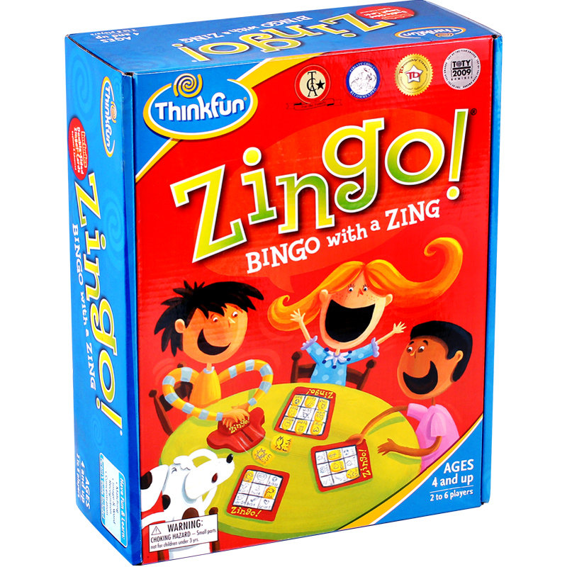 美国ThinkFun Zingo儿童益智玩具眼明手快数字英文宾果桌面游戏_虎窝淘