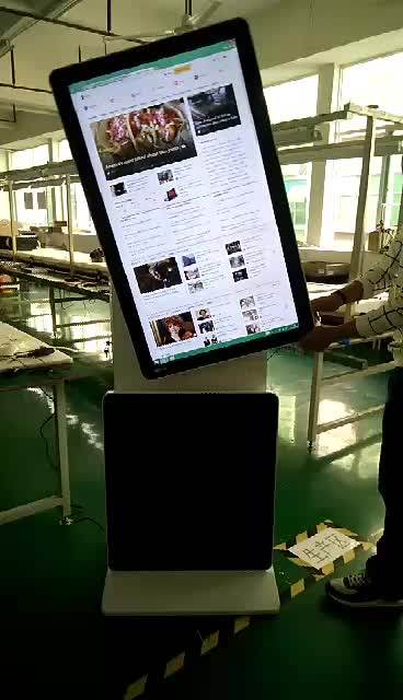 Floor Stand Rotate Led Touch Screen Digital Sigange Totem Advertising ...