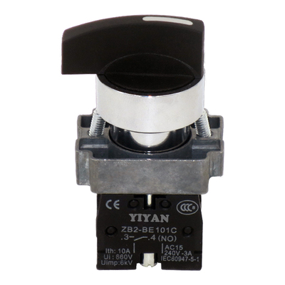 旋钮开关2档XB2-BJ21C自复位旋钮开关金属转换开关3位置ZB2BZ103C