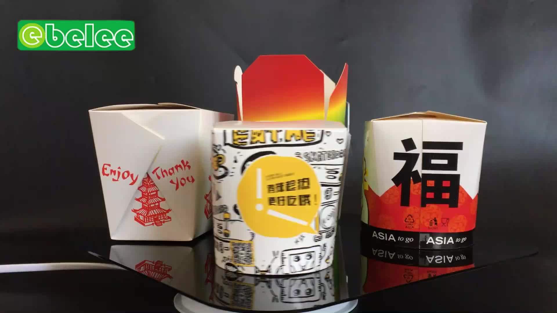 Custom Food Safe Noodle Box Paper Take Away Container - Buy Disposable ...